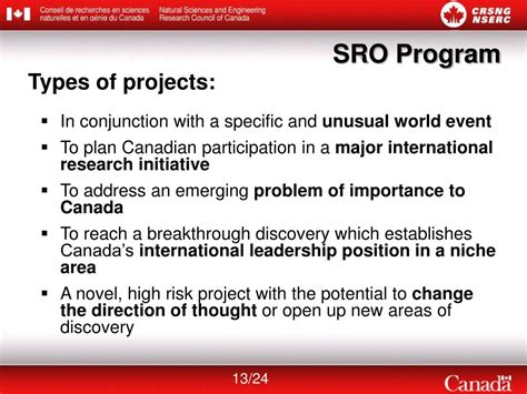 Ppt Nserc Special Research Opportunity Sro Program Powerpoint Presentation Id 4098183