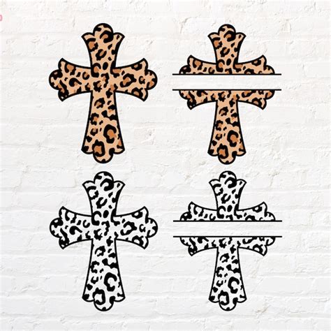 Leopard Cross Svg Etsy