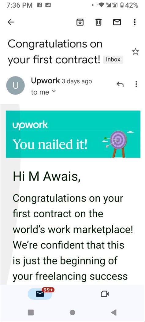 M Awais Seo 🚀 On Linkedin Alhamdulilah I Got My First Job On Upwork