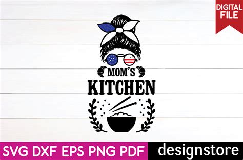 Kitchen Svg Moms Kitchen Graphic By Funnysvg · Creative Fabrica