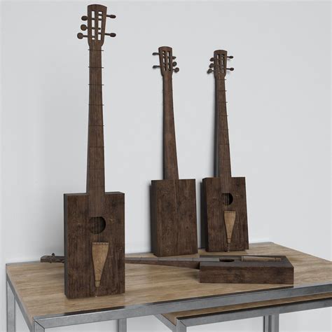 Traditional String Instruments Trio 3d Model Download Musical