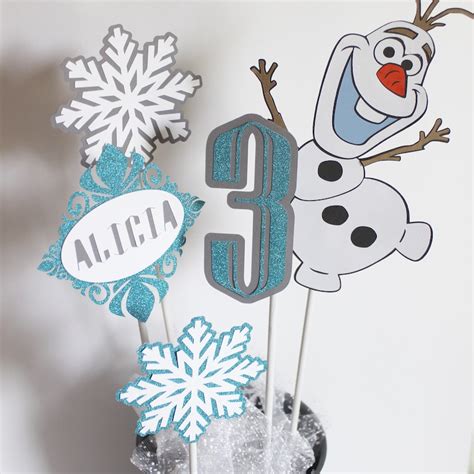 Frozen Party Table Decor Etsy