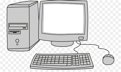 Computers Clipart Computer Screen Gambar Sketsa Monit