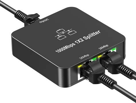 Ethernet Splitter 1 To 2 Out 1000mbps High Speed Rj45