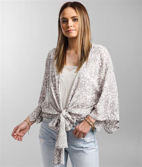 Hyfve Front Tie Cropped Top Womens Shirts Blouses In Mauve Buckle