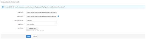 Configuring Saml Sso For Manageengine Assetexplorer