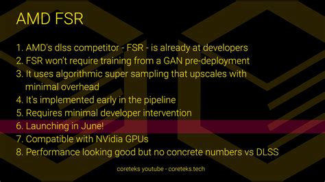 Amd To Fire Back At Nvidias Dlss With Its Fidelityfx Super Resolution