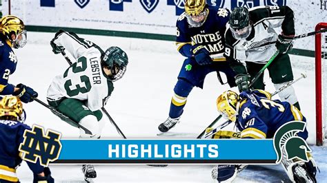 Notre Dame At Michigan State Highlights Big Ten Hockey Dec 9 2023