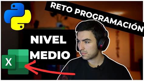 reto de programacion de mouredev python y excel youtube