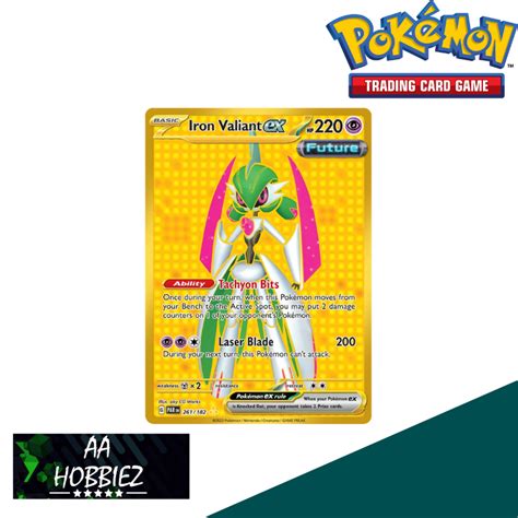 Pokemon Tcg Iron Valiant Ex 261182 Paradox Rift Shopee Malaysia