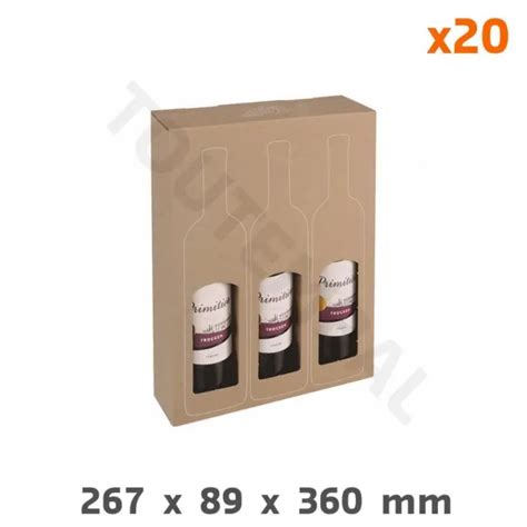 Coffret Cadeau En Carton Pour 3 Bouteilles De Vins Par 20 Eur 5318
