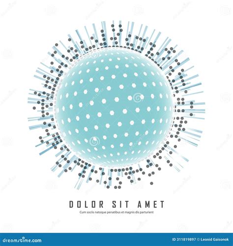 Circle Abstract Connect With Connecting Dots And Lines Stock Illustration Illustration Of