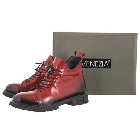 Trzewiki Venezia Czerwone Lakierowane G1467155 50 Red W ButSklep Pl
