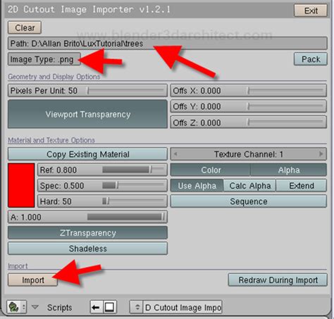 How To Import Multiple D Cutout Texture Images To Blender D Blender D Architect