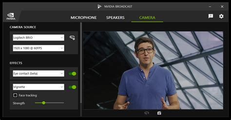 Nvidia Broadcast 1 4 Adds Eye Contact And Vignette Effects With Virtual