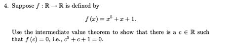 Solved 4 Suppose F R R Is Defined By F X X 2 1 Chegg Com