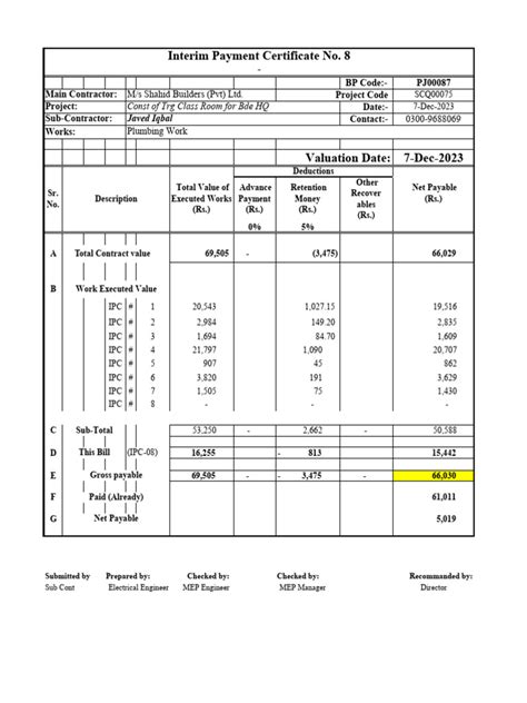 Ipc 8 Javed Plumbing 7 Dec 2023 Class Room Download Free Pdf Pipe