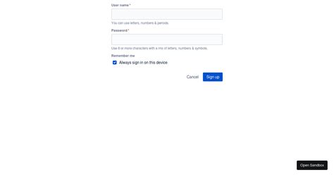 Atlaskit Form 00 Signup Form Codesandbox