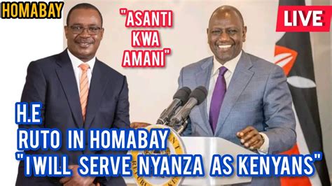 Ruto In Homabay Full Speech That Has Left Nyanza People With Hope