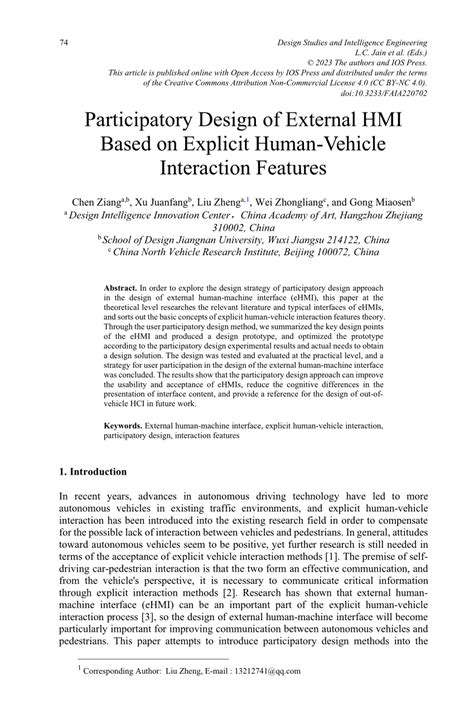 pdf participatory design of external hmi based on explicit human