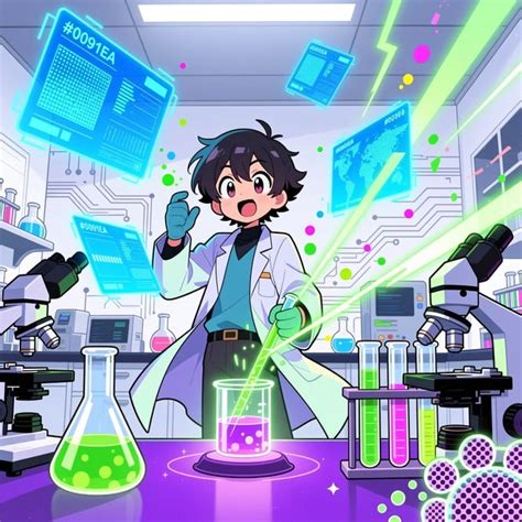 Free Anime Lab Breakthrough Photo Anime Laboratory Scientist Download At Stockcake