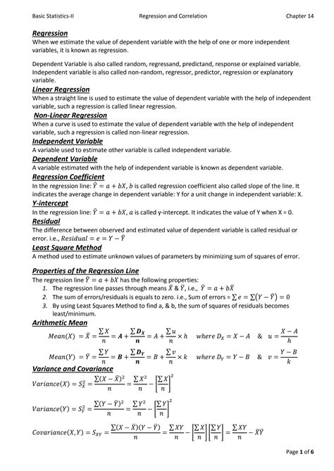 SOLUTION Regression Correlation Formulas Definition Studypool