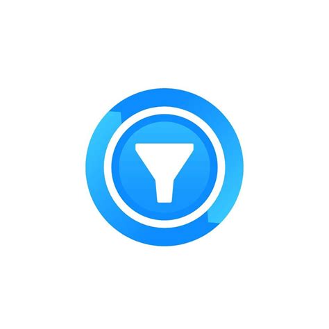 Filtering Process Icon For Web 11077099 Vector Art At Vecteezy