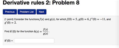 Solved Consider The Functions F X And G X For Which F 0 Chegg Com