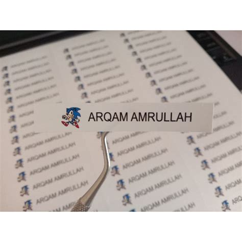 Stiker Nama Buku Sekolah Shopee Malaysia