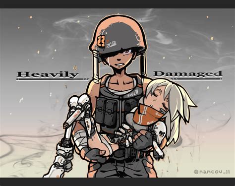 Bandage Blondehair Gray Hat Longhair Military Nancounankou