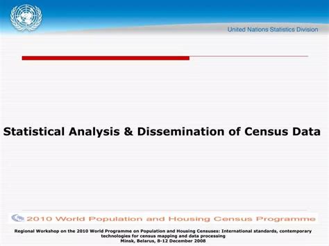ppt statistical analysis and dissemination of census data powerpoint