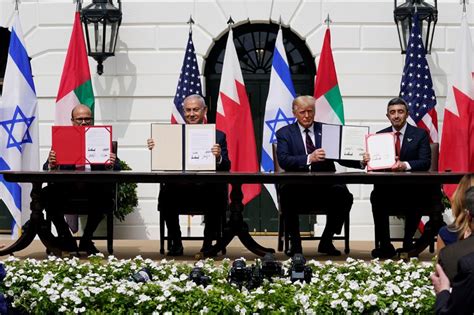 Israel Firma Acuerdos De Paz Históricos Con Emiratos Árabes Y Bahrein