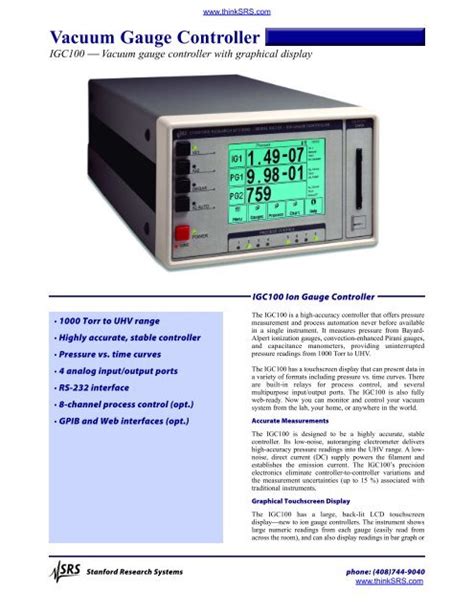Ion Gauge Controller