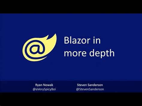 Ndc Conferences Talk Blazor In More Depth From Ndc Conferences Class
