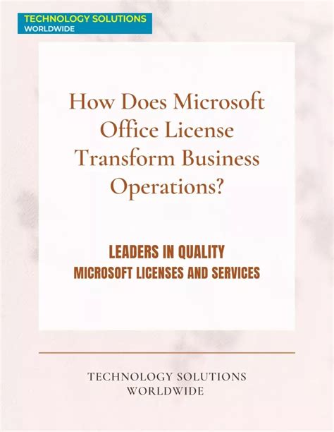 Ppt Get Microsoft Office Licenses For Business Powerpoint