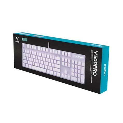 کیبورد مخصوص بازی مکانیکی رپو مدل V500pro، مکانیکال سوییچ آبی