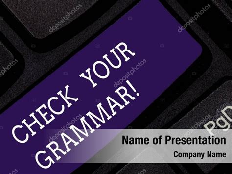 Check Your Grammar Powerpoint Template Check Your Grammar Powerpoint Background