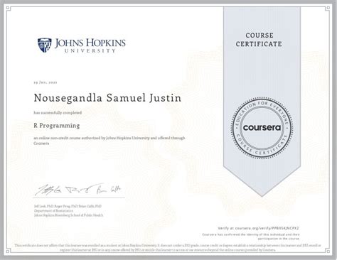 Mr Samuel Justin On Linkedin Coursera