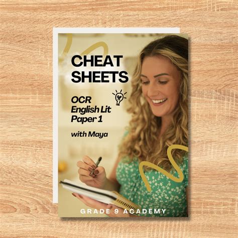 Ocr Lit Paper 1 Cheat Sheets Grade 9 Academy