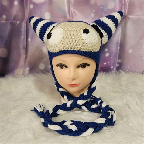 Premade Crochet Oddbods Pogo Inspired Medium Sized Character Hat With