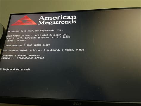 Keyboard And Mouse Not Working This Appears When I Boot It Up And Disappears Then It Brings Me
