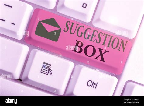 Conceptual Hand Writing Showing Suggestion Box Concept Meaning Container Which Showing Can