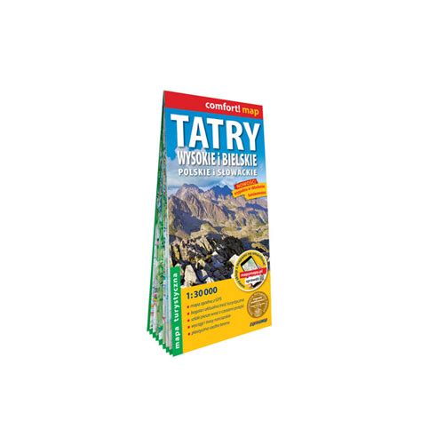 Tatry Wysokie i Bielskie polskie i słowackie laminowana mapa turystyczna 1 30 000 książka