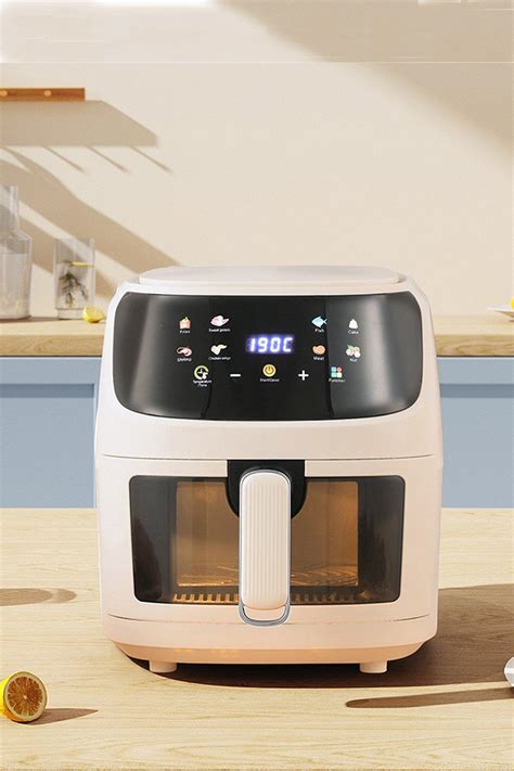 Fryers 8L Touchscreen Air Fryer Oven 8 Settings Air Circulation