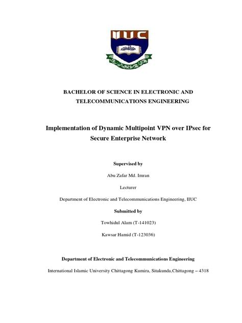 Implementation Of Dynamic Multipoint Vpn Pdf Computer Network