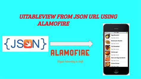 UITableview From JSON USING Alamofire Swift 3 YouTube