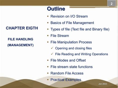File Management And Manipulation In C Programming Pptx Data