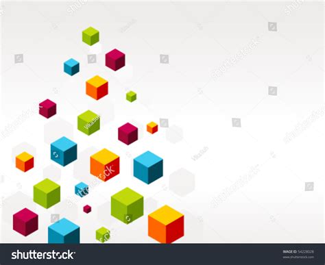 3d Cubes Vector Background Stock Vector Royalty Free 54228028 Shutterstock