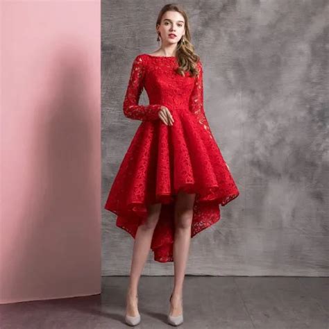 Red Cocktail Dress With Sleeves