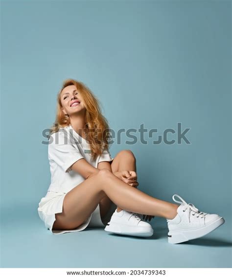 Happy Smiling Sexy Slim Redhead Woman Stock Photo Shutterstock